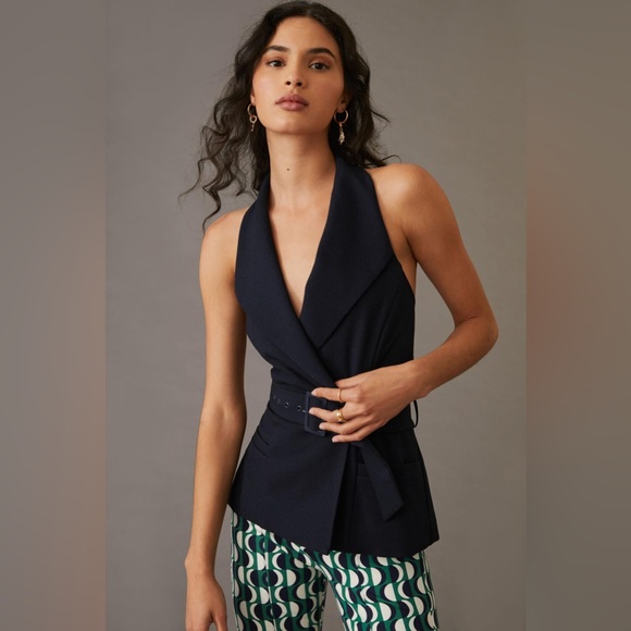 Hutch | Jackets & Coats | Anthropologie Hutch Halter Belted Vest | Poshmark